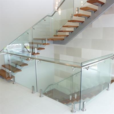 China Modern Dign High Quality Straight Mono Stringer Staircase for sale