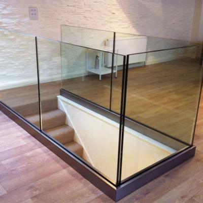 China China Foshan High Quality Tempered Glass Aluminum U Channel For Glass Railing for sale
