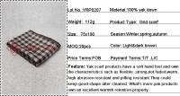 China Yak grid scarf&shawl for sale