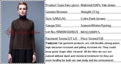 China Yak Leisure Twinset (cardigan&camisole) for sale