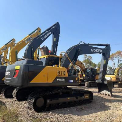 중국 사용 된 발굴기 원본 VOLVO EC210 사용 하 여 수압 20 톤 크롤러 발굴기 판매용