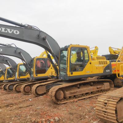 중국 사용 된 발굴기 오리지널 볼보 EC210B 스켄드핸드 하이드로릭 21톤 크롤러 디버 판매용