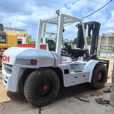 China Robuuste FD100TCM 10 ton heftruck Tweedehands elektrische heftruck Te koop