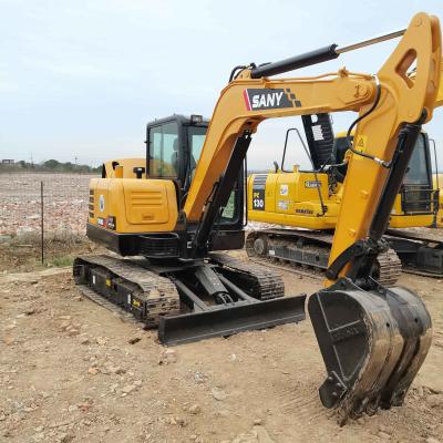 中国 中古のSANY Digger SY60 中古 6トン小型型ミニクローラー掘削機 販売のため
