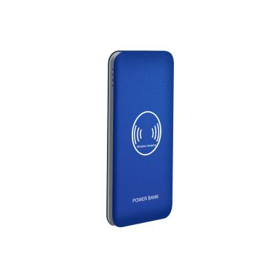 China Wireless Charger, Quick Charging Type-C 8000mAh Power Bank with PU Leather for sale