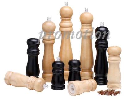 China Factory Direct Sale Different Color Wooden Salt And Pepper Mills for sale