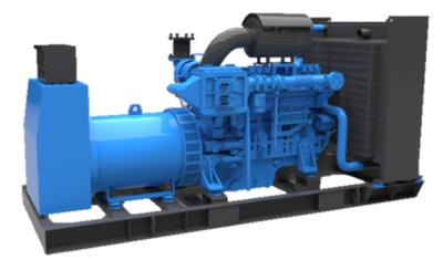Cina raffreddamento ad acqua del generatore del gas di NG del gruppo elettrogeno del biogas 350kW 400V in vendita