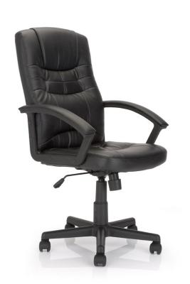 China High back leather effect executive armchair - black,Manager Chair for sale