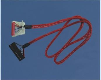 Cina Uso dell'assemblaggio cavi del cablaggio del cavo di Dupond 20Circuits LVDS riportare in scala il passo di LCD 2.0MM in vendita