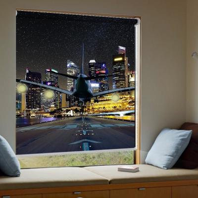 China Dustproof 3D Printed Roller Blinds , Pvc Slats For Vertical Blinds 1m*1m for sale