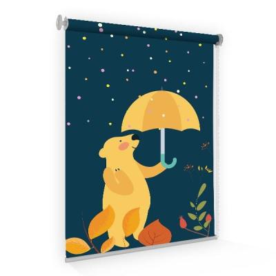 China PE 3D Printed Roller Blinds Waterbased Print for kitchen window 2.0m width for sale