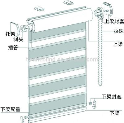 China zebra blind component/all components for zebra blind for sale