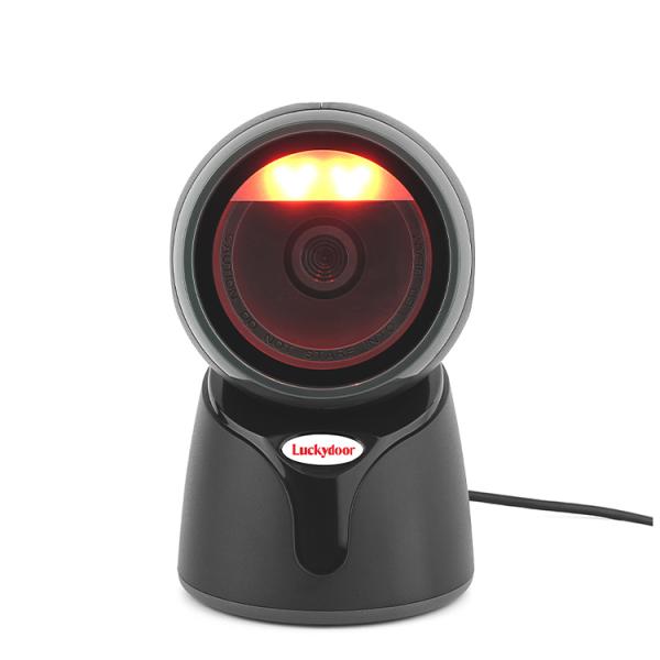Quality USB Desktop Barcode Scanner Wireless Kiosk 2D Omnidirectional Bar QR Code Reader for sale