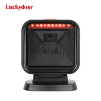 China High Performance Platform 2D CMOS Omnidirectional  Barcode Scanner Supermarket Desktop Barcode Reader Scanner for sale