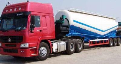 China Tri-axle bulk cement tanker trailer powder tank trailer on sale for sale