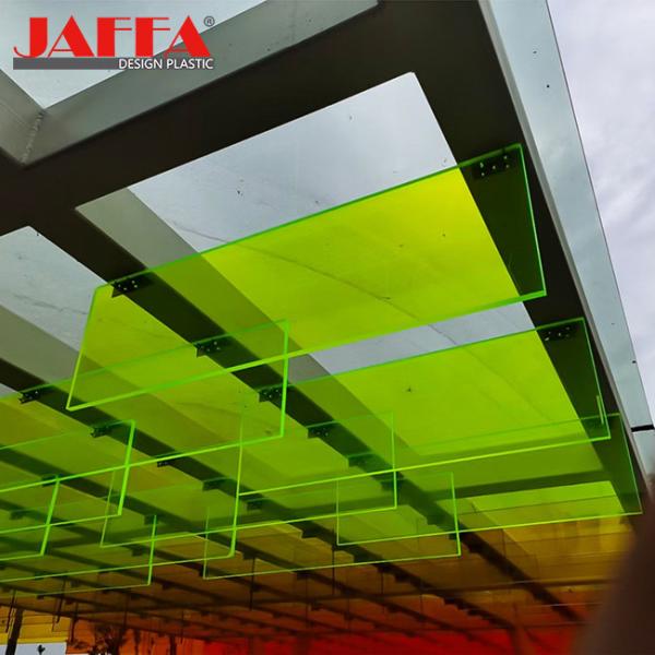 Quality Customized Processing Resin Glass Color Transparent Board Art Installation for sale