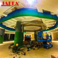 China Customized Processing Solid Colored Resin Glass Gradient Luminous Ceiling for sale