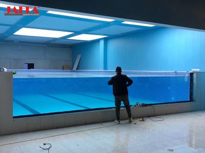 China Weathering Scratch Resistant Transparent Acrylic Products For Customizable Infinity Pool for sale
