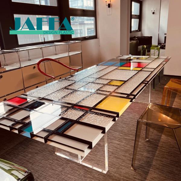 Quality Custom Made Clear Acrylic Coffee Table For High-End Homes Commercial Spaces for sale