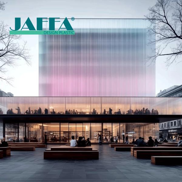 Quality Custom Building Acrylic Curtain Wall Custom-Made Resin Glass Building Facades for sale