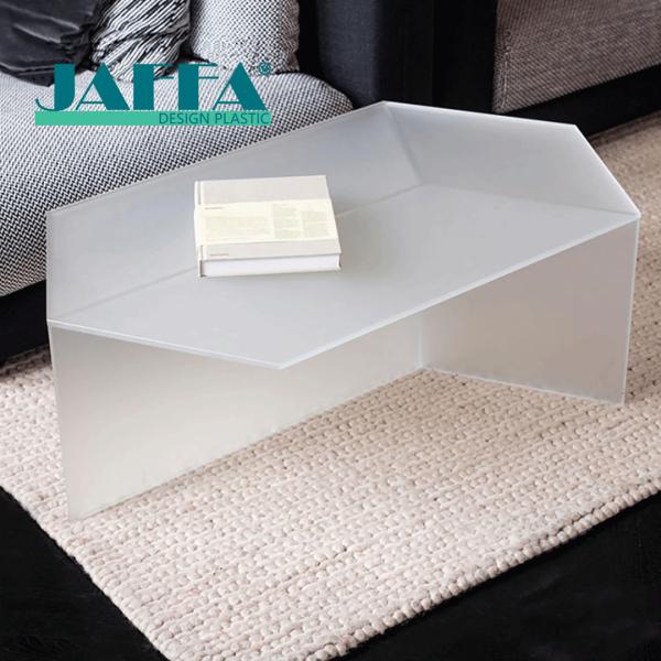 Quality modern Custom Frosted Acrylic Coffee Table Custom Small Space Tea Table for sale