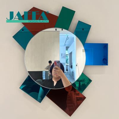 China Custom Acrylic Mirror Frame Custom Resin Glass Decorative Mirror for sale