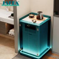 Quality Custom Acrylic Hotel Mini Bar Cabinet with LED Lighting | Smart Guest Room Tea for sale