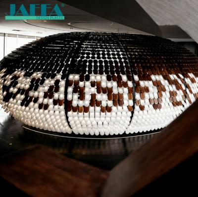 China Custom Acrylic Art Wall | Dynamic Visual Installation for High-End Commercial Spaces for sale