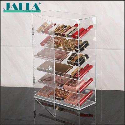 China JAFFA Custom Acrylic Cosmetic Organizer, Multi-Layer Drawer-Type Makeup Storage Rack, Transparent Dustproof Desktop Holder for sale