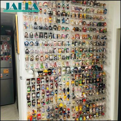 China JAFFA Custom Acrylic Full-Wall Blind Box Organizer, Modular Transparent Display Case, Dustproof Wall-Mounted Shelf for Pop Mart & Toy Figures for sale