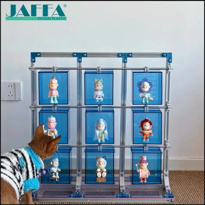 China Custom Acrylic Single Blind Box Storage Case, Colored Transparent Individual Display Box, Dustproof Square Case for Pop Mart & Toy Figures for sale