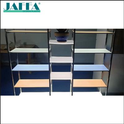 China JAFFA Custom Acrylic Display Cabinet, Multi-Layer Colored Shelf, Transparent Dustproof Collection Rack for Home & Office for sale