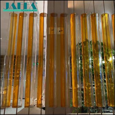 China Two Color Round Tube Acrylic Office Partitions Custom Made for sale