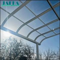 Quality Custom White Curved Acrylic Canopy, High-Clarity Lighting Sunshade, Outdoor for sale