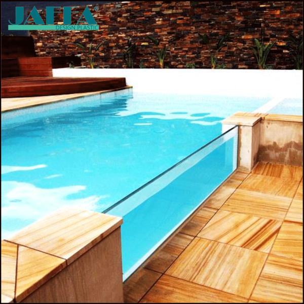 Quality Custom Acrylic Infinity Pool Panel, Transparent Overflow Pool Fence, Villa Outdoor Pool Transparent Wall for sale