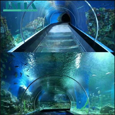 China Custom Acrylic Aquarium Underwater Tunnel, Panoramic Transparent Seabed Corridor, Viewing Passage for Aquarium/Theme Park for sale
