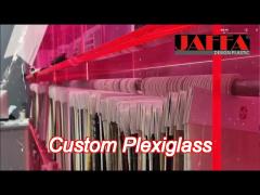 Precisione Display Plexiglass Personalizzato Stand Resina Prodotti di vetro Mensola Prodotti Rack