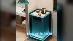 Luxury Hotel Mini Bar Cabinet LED Lighting
