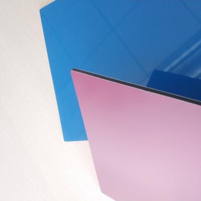 China Dikte 1.8mm Aluminium Samengestelde Comité Blauwe het Hoteldecoratie van Deklaagwandelgalerijen Te koop