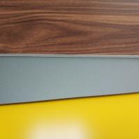 China Circular Cladding Wood Grain Aluminum Composite Panel Embossed Surface Density 2.5% for sale