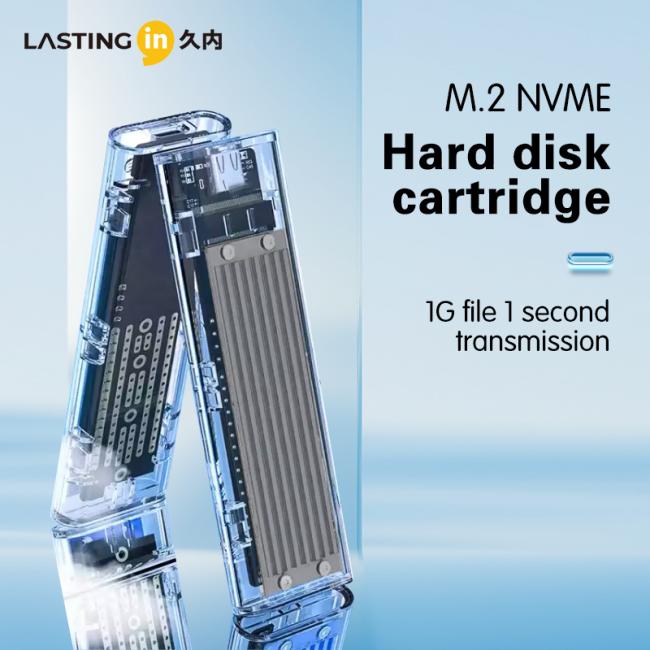 LASTINGIN M.2 NVMe SSD Enclosure - Front View