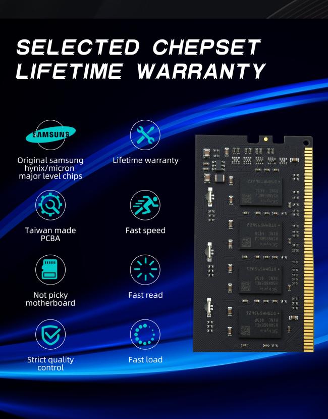 DDR5 RAM module side profile