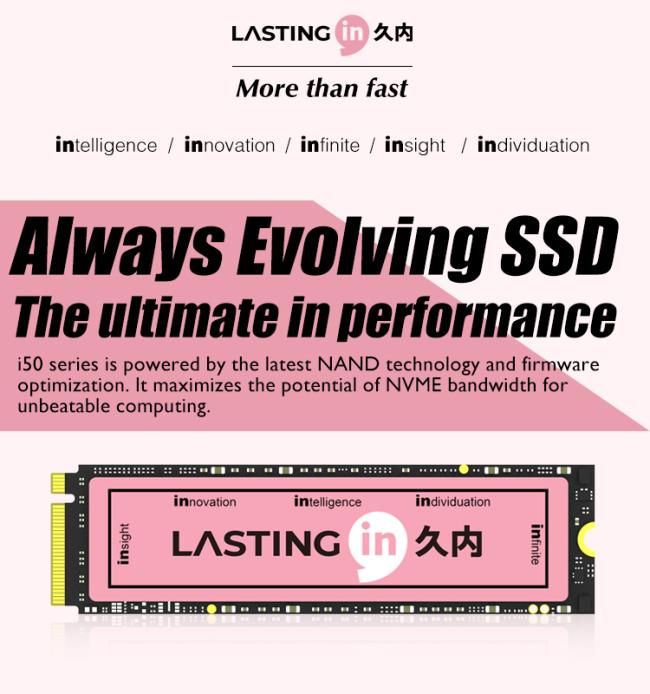 M.2 NVMe PCIe SSD with customizable logo options