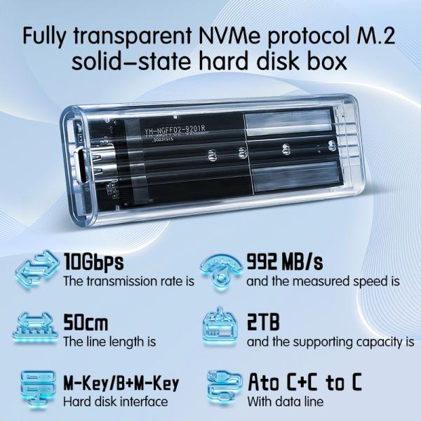 Quality LASTINGIN M.2 NVMe SSD Enclosure 10Gbps USB-C Tool-Free for sale