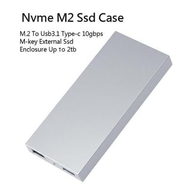 China Plastic Shell NVMe M.2 SSD Enclosure 10Gbps USB-C Up To 2TB for sale