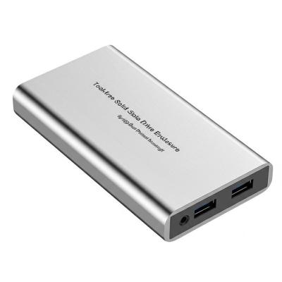 China Tool Free Solid State Drive Enclosure 5g/10gb Dual Protocol Nvme/Ngff for sale