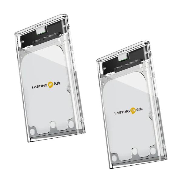 Quality 2.5 Inch SATA SSD Enclosure USB 3.0 Type-C Transparent Case for sale