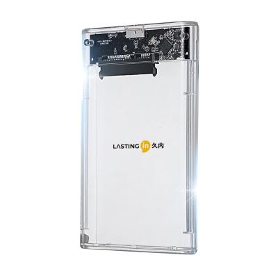 China 2.5" External Hard Drive Enclosure Usb 3.0 To SATA Iii Tool Free Clear for sale