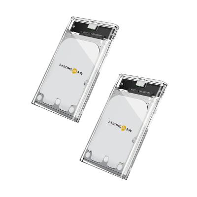 China 2.5" Hard Drive Enclosure Transparent Mobile Hdd SSD Case Portable Hardisk for sale