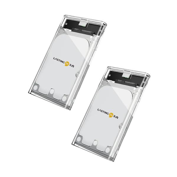 Quality 2.5" Hard Drive Enclosure Transparent Mobile Hdd SSD Case Portable Hardisk for sale